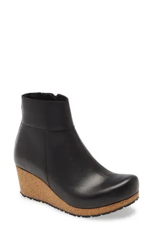 BIRKENSTOCK Papillio By  Ebba Wedge Bootie Black Leather