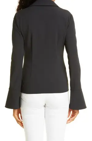 Cinq À Sept Mckenna Knot Waist Shirt - Black