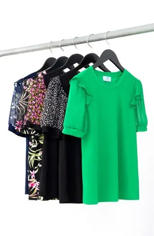 CECE DUPRAZ Mixed Media Puff Sleeve Top