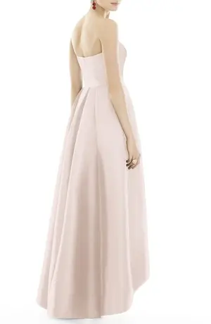 Alfred Sung Strapless High-low Ballgown