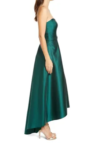 Alfred Sung Strapless High-low Ballgown - Hunter