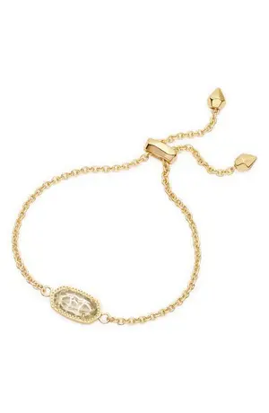 Kendra Scott Elaina Birthstone Bracelet - April/clear