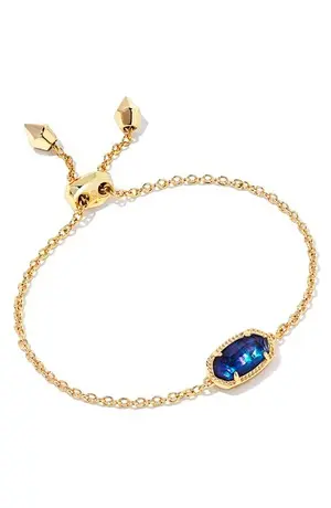 Kendra Scott Kendra Scott Elaina Birthstone Bracelet Navy Abalone