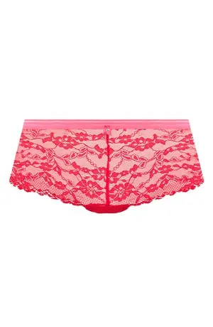 Freya Offbeat Lace Boyshorts - Chilli Red