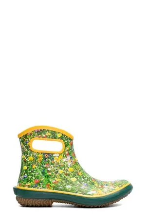 Bogs Patch Ankle Waterproof Rain Boot - Grass Multi