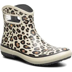 Bogs Patch Ankle Waterproof Rain Boot - Taupe Multi