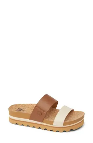 Reef Cushion Vista Hi Slide Sandal - Chocolate Duo