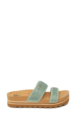 Reef Cushion Vista Hi Slide Sandal - Frosty Raffia
