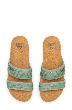 Reef Cushion Vista Hi Slide Sandal - Frosty Raffia