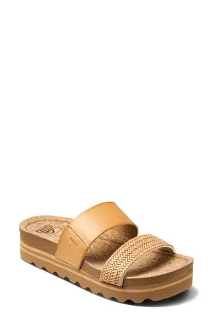 Reef Cushion Vista Hi Slide Sandal - Natural Braid