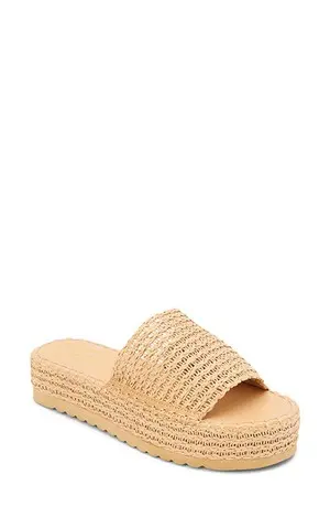 Matisse Del Mar Platform Slide Sandal - Camel