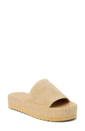 Matisse Del Mar Platform Slide Sandal - Gold Speckle