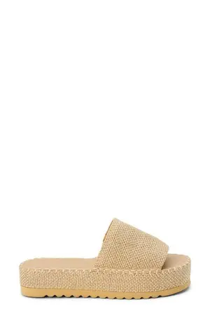 Matisse Del Mar Platform Slide Sandal - Gold Speckle