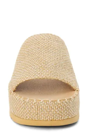 Matisse Del Mar Platform Slide Sandal - Gold Speckle