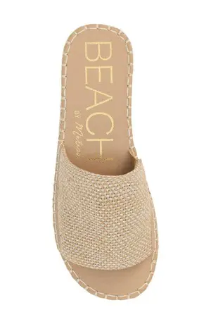 Matisse Del Mar Platform Slide Sandal - Gold Speckle