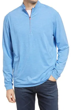 Johnnie-o Johnnie-O Vaughn Classic Fit Quarter Zip Performance Pullover Delray