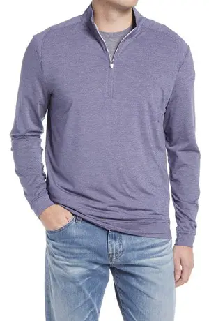Johnnie-o Johnnie-O Vaughn Classic Fit Quarter Zip Performance Pullover Twilight