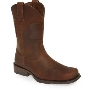 Ariat Rambler Patriot Cowboy Boot - Brown