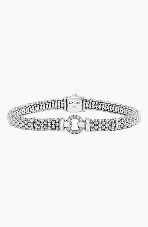 Lagos Enso Diamond Bracelet - Silver
