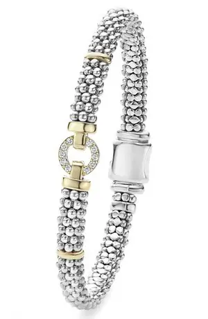 Lagos Enso Diamond Bracelet - Silver/gold