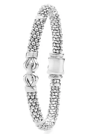 Lagos Derby Buckle Rope Bracelet - Sterling Silver