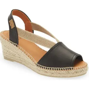 TONI PONS Teide Espadrille Sandal - Black