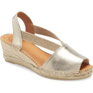 TONI PONS Teide Espadrille Sandal - Platinum Leather
