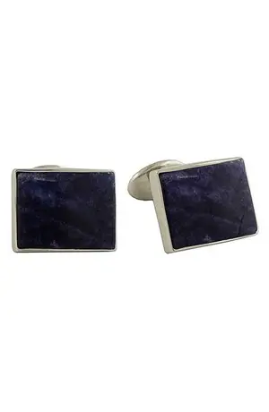 David Donahue Sodalite Cufflinks - Silver