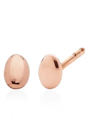 Monica Vinader Monica Vinader Nura Mini Nugget Stud Earrings Rose Gold