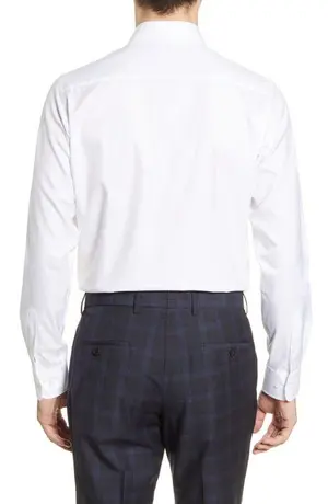 David Donahue Slim Fit Superfine Twill Dress Shirt