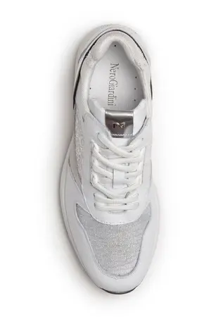 NEROGIARDINI Mixed Media Wedge Sneaker