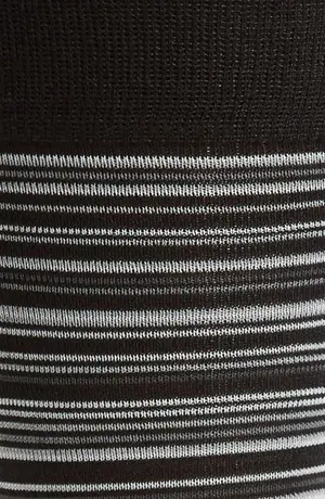 Cole Haan Multistripe Crew Socks - Black/grey