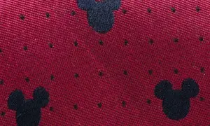 CUFFLINKS, INC. Silk Tie With Mickey Mouse Motif