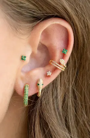 GIRLS CREW Viper Hoop Earrings