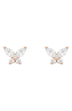 GIRLS CREW Mari Stud Earrings Rose Gold