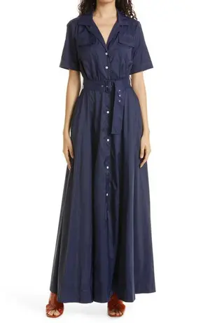 Staud Millie Maxi Shirt Dress