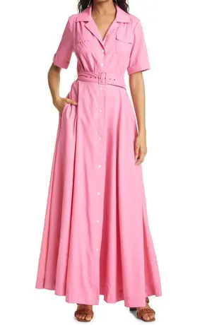 Staud Millie Maxi Shirt Dress