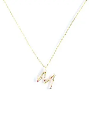 GIRLS CREW Flutterfly Initial Necklace Gold - M