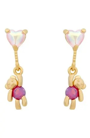 GIRLS CREW Bear Hug Drop Earrings - Gold