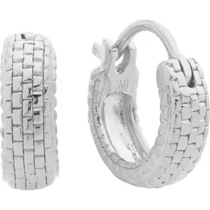 Monica Vinader Heirloom Huggie Earrings - Silver