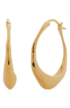 Monica Vinader Deia Hoop Earrings - 18ct Gold Vermeil On Sterling