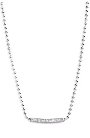 Lagos Sterling Silver And Diamond Pendant Necklace - Silver/ Diamond