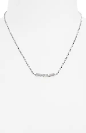 Lagos Sterling Silver And Diamond Pendant Necklace - Silver/ Diamond