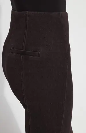Lyssé Initials Wide Leg Trousers - Double Espresso