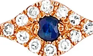 Ef Collection Evil Eye Diamond & Sapphire Stud Earrings