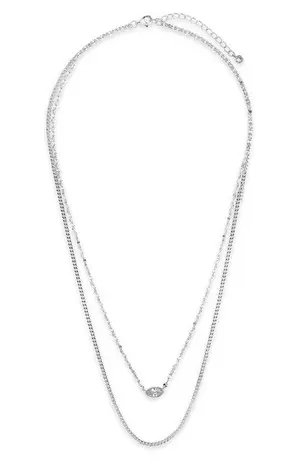 Sterling Forever Dainty Layered Necklace