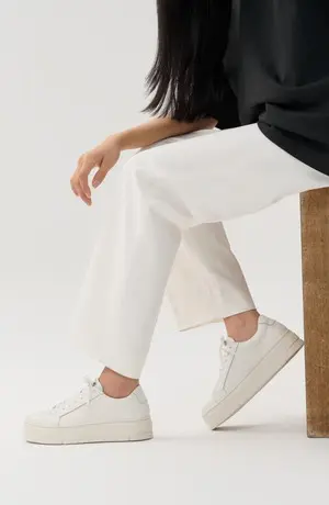 VAGABOND SHOEMAKERS Judy Platform Sneakers - White Leather