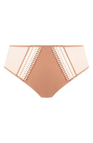 Elomi Matilda Full Figure Embellished Briefs - Cafe Lait