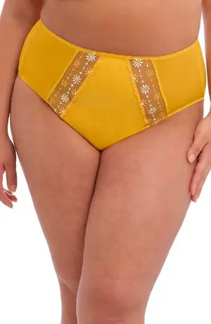 Elomi Matilda Full Figure Embellished Briefs Daisy