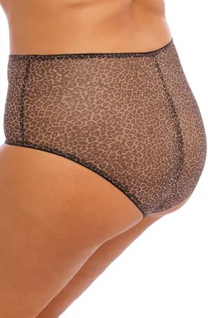 Elomi Matilda Full Figure Embellished Briefs - Leopard
